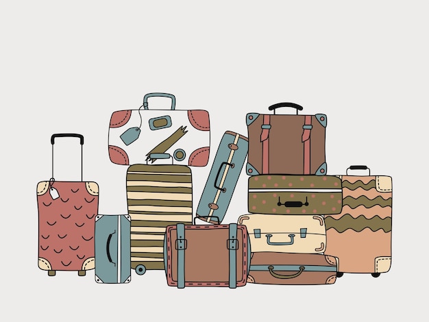 Vibrant Assortment of Stylish Travel Luggage | Jiffy Designs