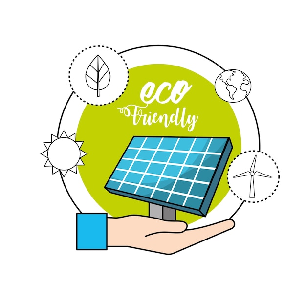 Eco-Friendly Solar Panel in Caring Hands | Jiffy Designs