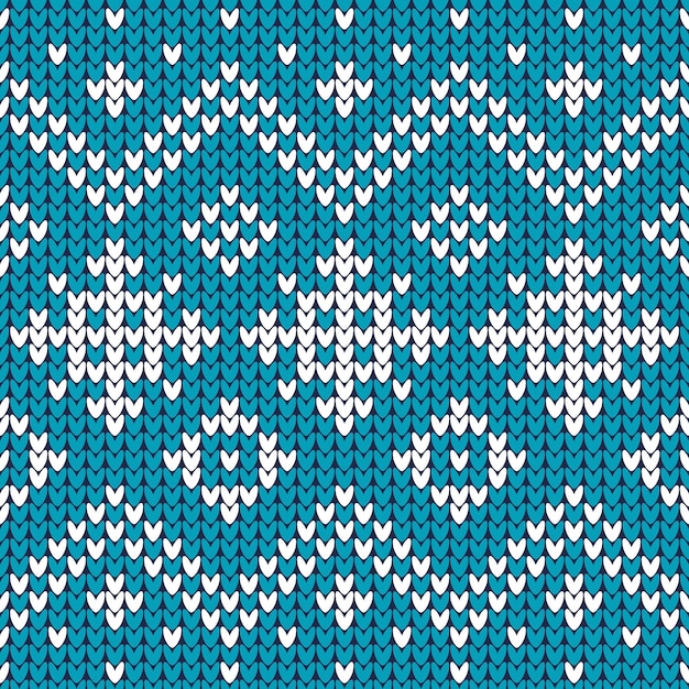 Captivating Chevron Knit Pattern in Shades of Blue | Jiffy Designs