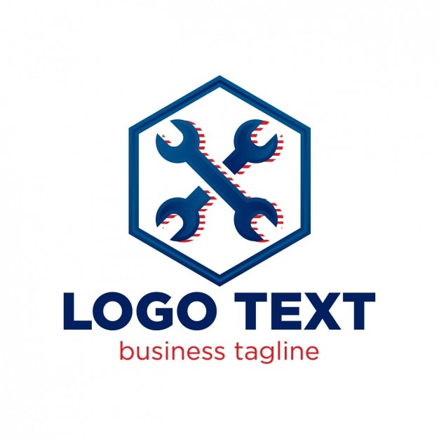 Hexagonal Logo with Blue Stylized Dragons and Text Tagline | Jiffy Designs