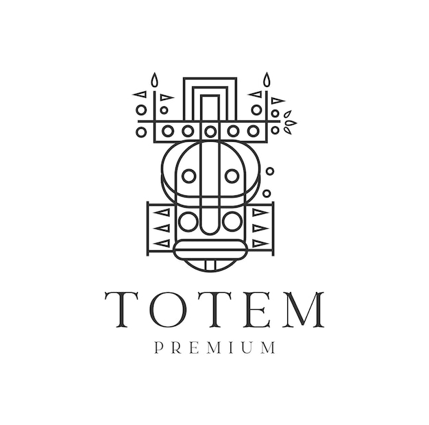Elegant Totem Symbol with Intricate Geometric Design | Jiffy Designs