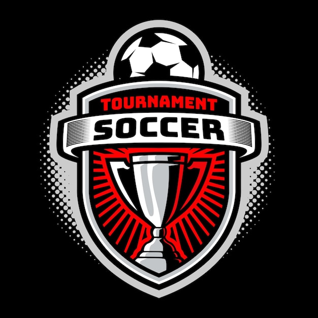 Captivating Soccer Tournament Shield with Trophy | Jiffy Designs