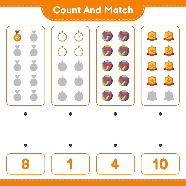 Engaging Visual Counting and Matching Game for Children | Jiffy Designs