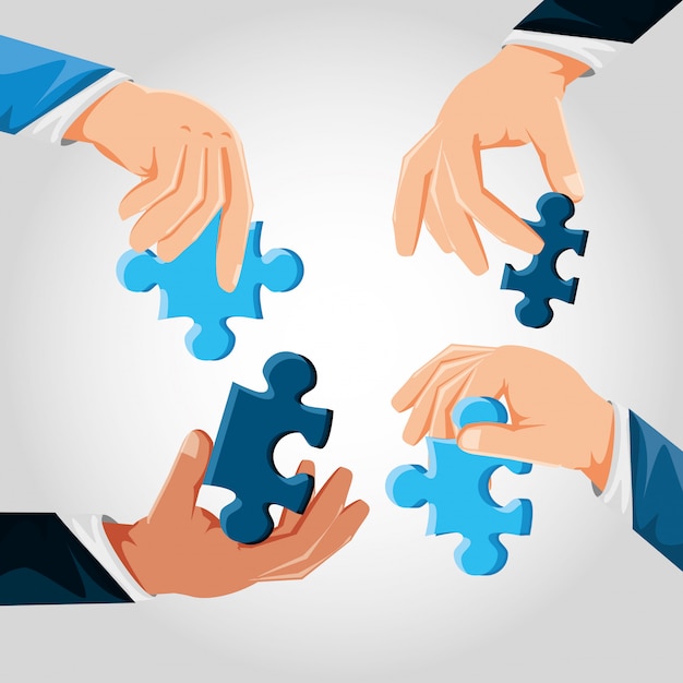 Collaborative Puzzle Pieces Coming Together in Hands | Jiffy Designs