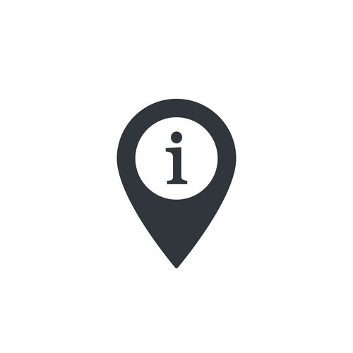 Map Pointer With Symbol Info, Information And Reference. For Location ...