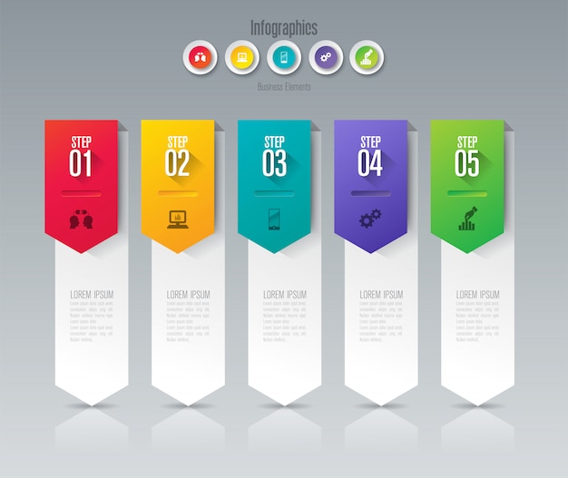 Vibrant Infographic Banners with Colorful Icons and Text | Jiffy Designs