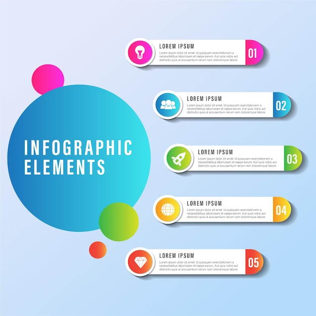 Vibrant Infographic Elements with Informative Icons and Text | Jiffy ...