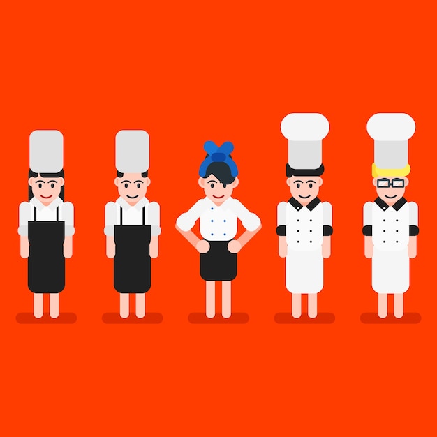 Quirky Chefs: A Vibrant Collection of Culinary Character Designs ...
