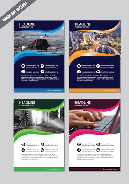 Vibrant Marketing Poster Collection with Diverse Imagery and Text ...