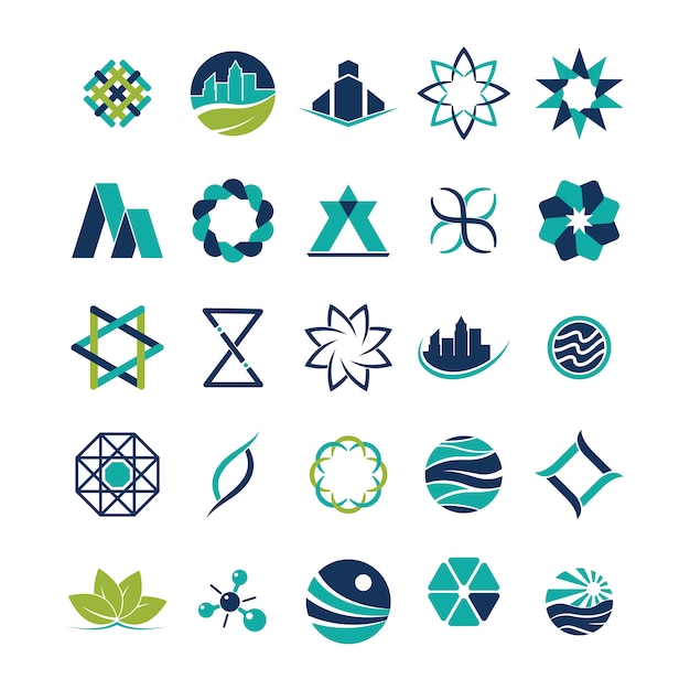 Vibrant Geometric and Nature-Inspired Icon Collection | Jiffy Designs