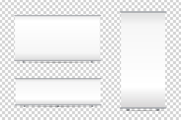 Minimalist White Banners with Subtle Shadow Effects | Jiffy Designs