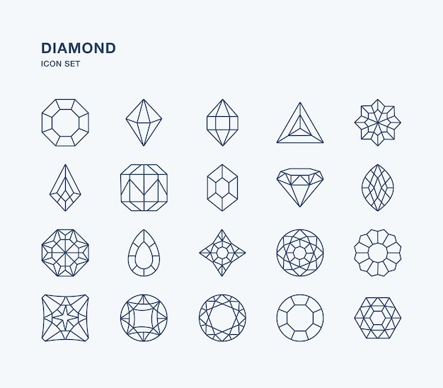 Elegant Geometric Diamonds: A Sparkling Array of Crystalline Forms ...