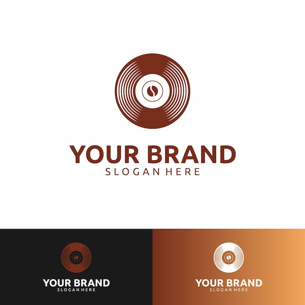 Iconic Vinyl Record Logo with Customizable Slogan | Jiffy Designs