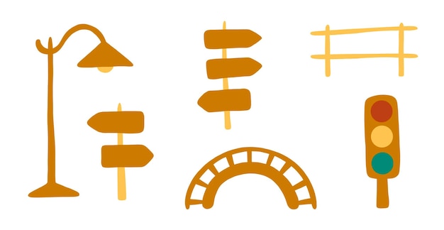 Whimsical Roadside Signage: Vibrant Icons of Direction | Jiffy Designs