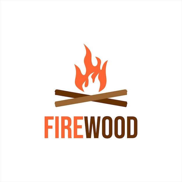 Rustic Flames and Firewood Logo Design | Jiffy Designs