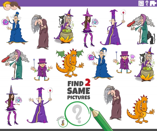 Enchanting Collection of Whimsical Wizard and Witch Characters | Jiffy ...