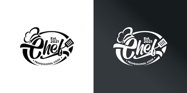 Stylish Chef Logo with Utensils and Establishment Year | Jiffy Designs