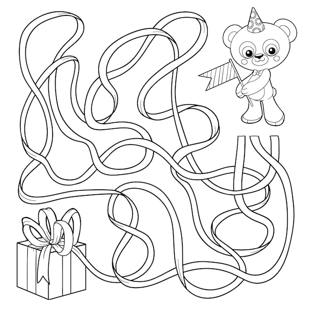 Playful Teddy Bear Maze with Gifts | Jiffy Designs