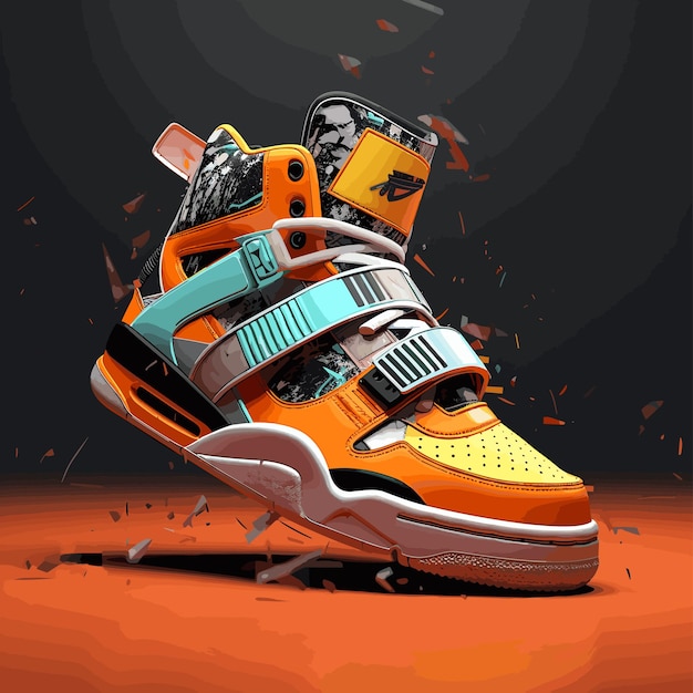 Vibrant Futuristic Sneaker Design Showcases Cutting-Edge Style | Jiffy ...