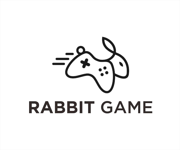 Playful Rabbit-Shaped Gaming Controller Icon | Jiffy Designs