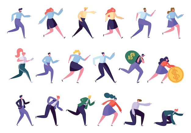 Diverse Collection of Vibrant Character Illustrations for Versatile ...