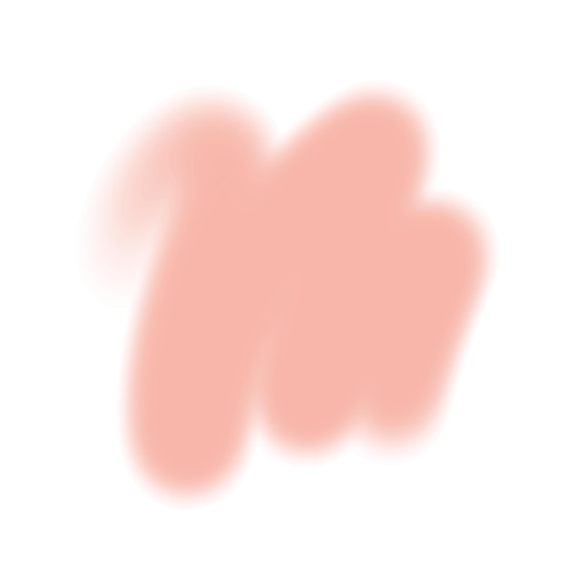 Vibrant Peach Colored Brush Stroke Design | Jiffy Designs