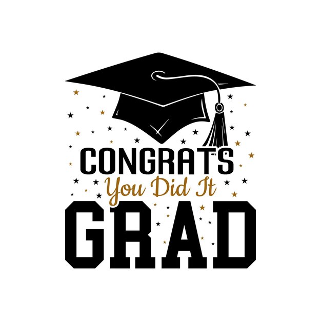 Celebratory Graduation Cap Emblem with Inspiring Message | Jiffy Designs