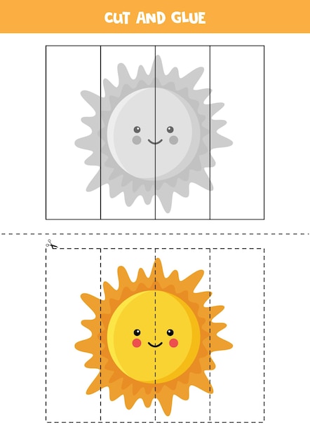 Cheerful Sun Cut-and-Glue Craft Activity | Jiffy Designs
