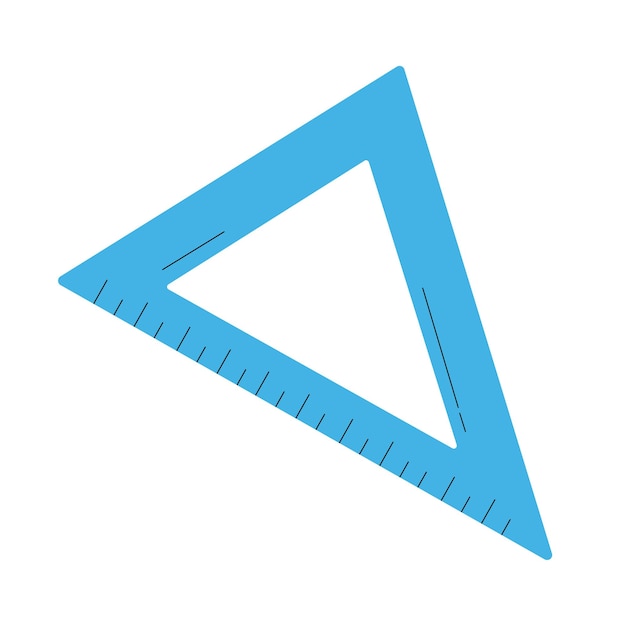 Vibrant Blue Triangle Ruler with Precise Measurement Markings | Jiffy ...