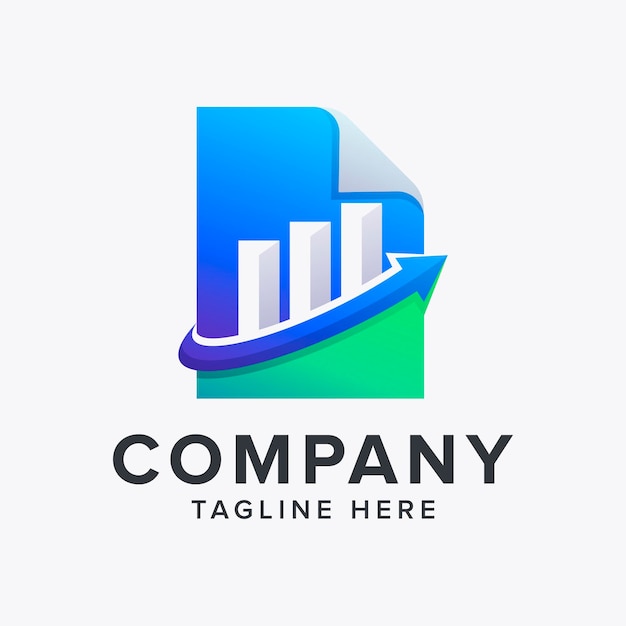 Vibrant Corporate Growth Visualization with Bar Graph | Jiffy Designs