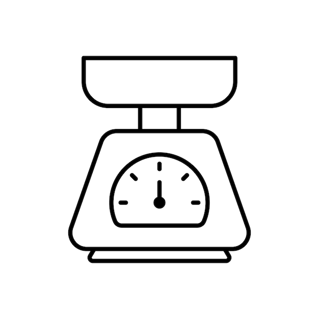Vintage Analog Kitchen Scale with Weighing Platform | Jiffy Designs