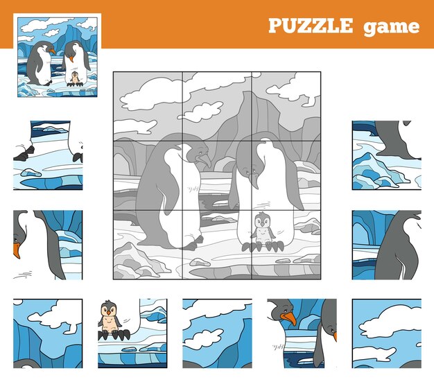 Playful Penguin Puzzle: A Frosty Collection of Arctic Wonders | Jiffy ...