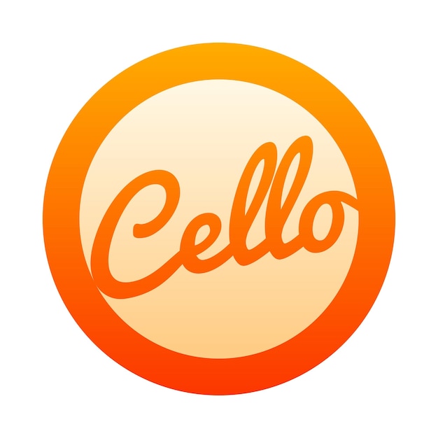 Vibrant Retro-Inspired Cello Logo with Warm Tones | Jiffy Designs