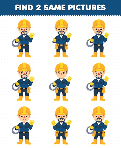 Diverse Collection of Construction Worker Cartoon Characters | Jiffy ...
