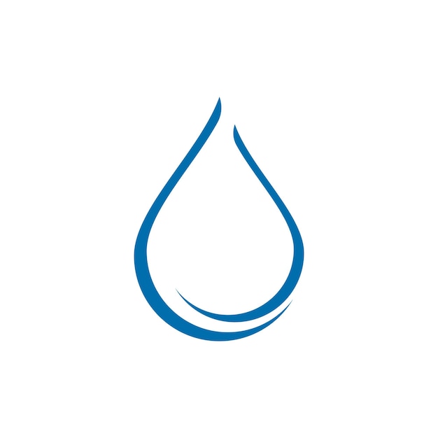 Elegant Blue Water Drop Symbol | Jiffy Designs