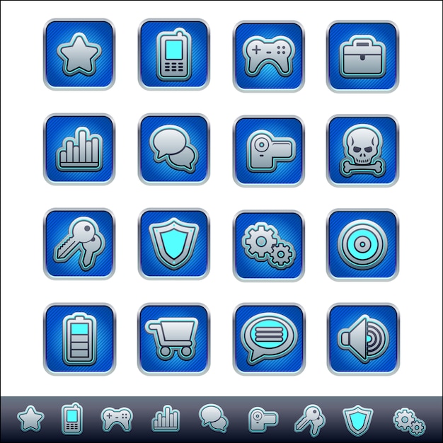 Vibrant Gaming Icons: Diverse Symbols for Digital Experiences | Jiffy ...