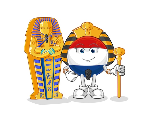 Vibrant Pharaoh and Playful Cartoon Character Illustration | Jiffy Designs