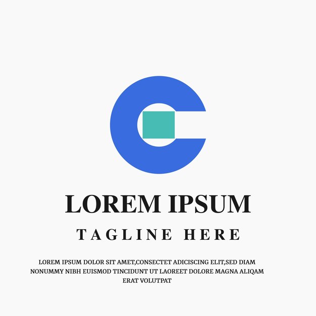 Minimalist Blue and Green Corporate Logo with Tagline | Jiffy Designs