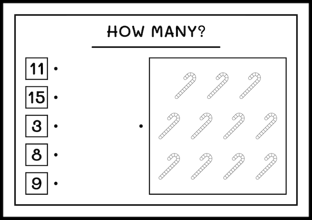 Counting Candy Canes: A Festive Visual Puzzle | Jiffy Designs