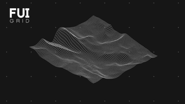 Captivating Grid-Inspired Landscape Illustration for Versatile Use ...