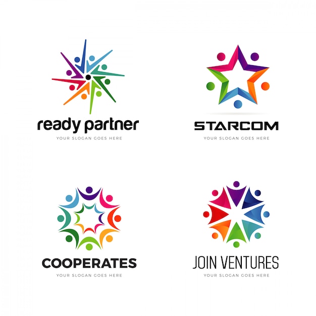 Vibrant Geometric Star Logos with Colorful Shapes and Patterns | Jiffy ...