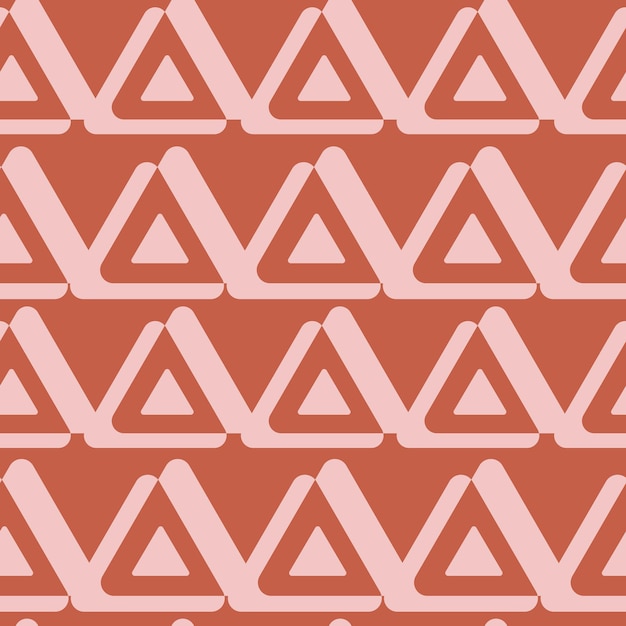 Interlocking Terracotta Triangles in Warm Geometric Pattern | Jiffy Designs