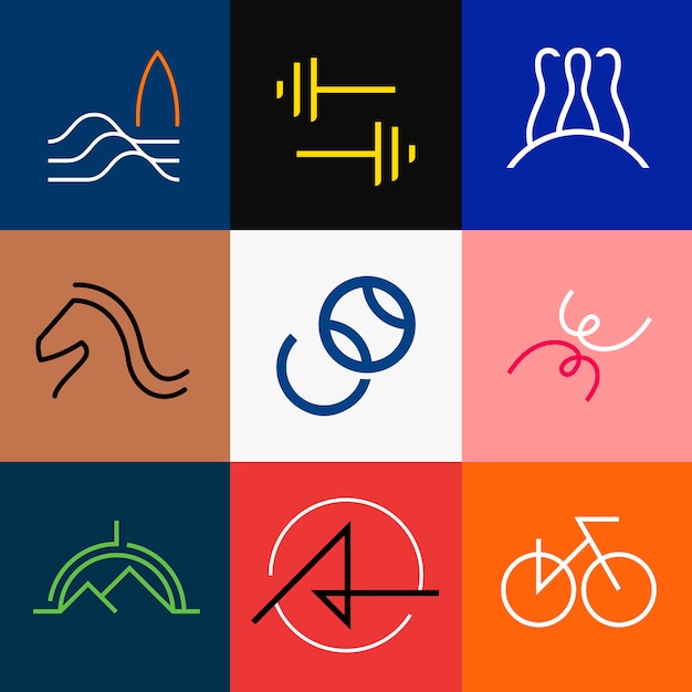 Vibrant Collection of Minimalist Graphic Symbols and Icons | Jiffy Designs