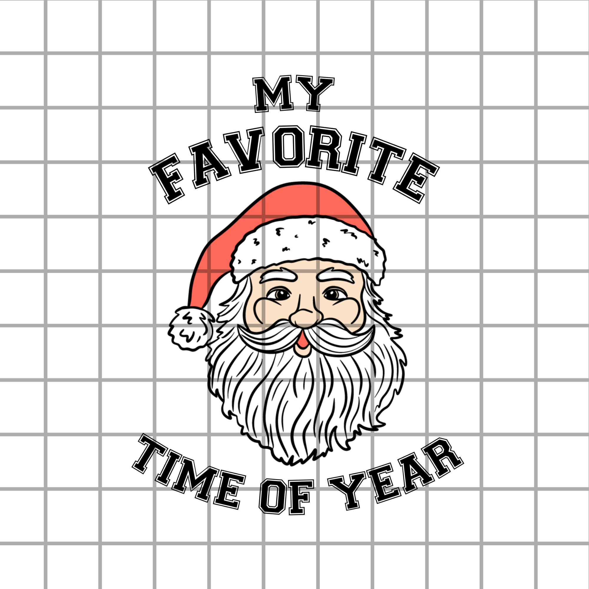 Christmas gender neutral Santa PNG design download, PNG design for ...