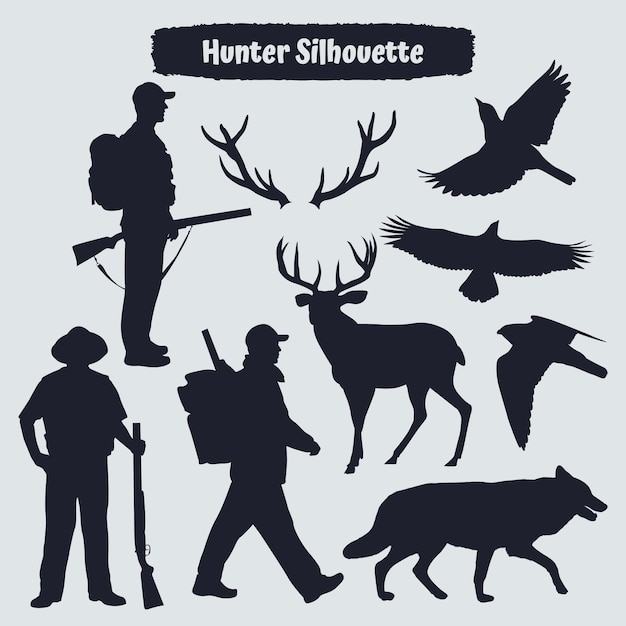 Diverse Collection of Striking Hunter Silhouettes | Jiffy Designs