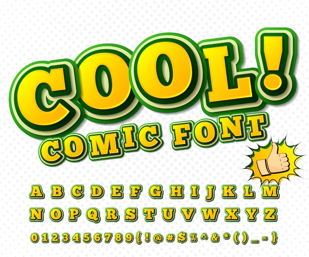 Vibrant and Playful Comic Book Alphabet | Jiffy Designs