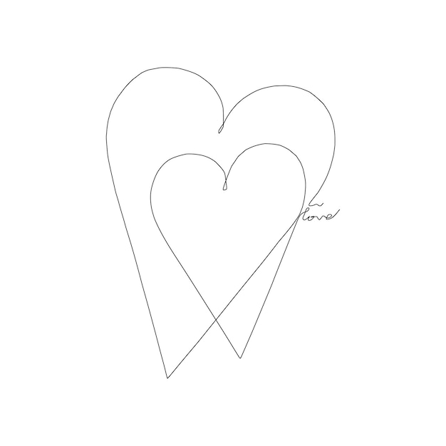 Minimalist Heart Sketch with Cursive Signature | Jiffy Designs