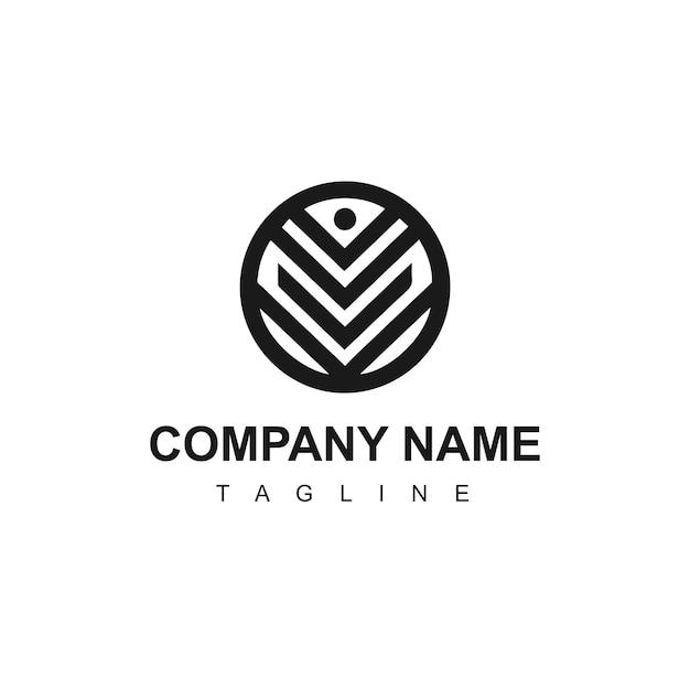 Minimalist Geometric Logo with Overlapping Chevron Shapes | Jiffy Designs