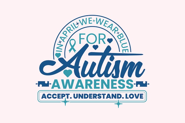 Inspiring Autism Awareness Emblem with Uplifting Message | Jiffy Designs