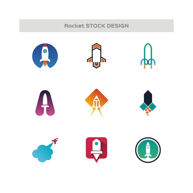 Vibrant Rocket Iconography: Soaring Designs for Space Exploration ...
